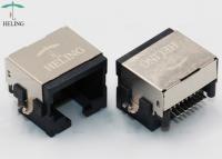 China 90 Degree Horizontal Low Profile RJ45 , RJ45 Modular Jack SMT Overhangs PCB Mount for sale