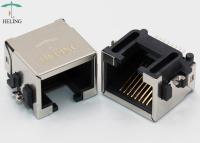 China Through Hole Low Profile RJ45 , Tab Up Female Lan SMT RJ45 Waterproof Connector for sale