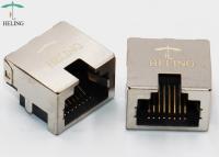 China Ultra Low Profile Cat5 Offset PCB RJ45 Modular Connector Thru Hole Mounting for sale
