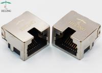 China Ultra Low Profile Cat5 Offset PCB RJ45 Modular Connector Thru Hole Mounting for sale