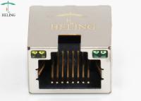 China Through Hole PCB Mount RJ45 Jack 8P8C One Port Side Entry Built - In LED for sale