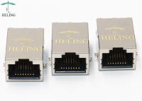 China Integrated Transformer RJ45 100Base T , Offset / Overhangs PCB RJ45 Plug for sale