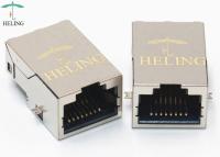 China Integrated Transformer RJ45 100Base T , Offset / Overhangs PCB RJ45 Plug for sale