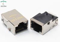 China Integrated Transformer RJ45 100Base T , Offset / Overhangs PCB RJ45 Plug for sale