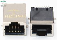 China Integrated Transformer RJ45 100Base T , Offset / Overhangs PCB RJ45 Plug for sale