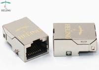China Integrated Transformer RJ45 100Base T , Offset / Overhangs PCB RJ45 Plug for sale
