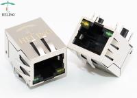 China Thru - Hole Mount RJ45 100Base TX , Integrated Magnetics Right Angle RJ45 T Connector for sale