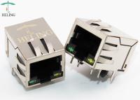 China 8 Positions RJ45 PCB Modular Jack 100 Base T Cat 5e Ethernet Connector for sale