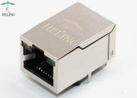 China Surge Projection RJ45 100Base T , 100M 1 x 1 RJ45 Connector With Magnetics for sale