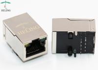 China Surge Projection RJ45 100Base T , 100M 1 x 1 RJ45 Connector With Magnetics for sale