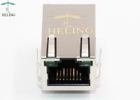 China Side Entry PCB Mount 1000Base T RJ45 , 1000M RJ45 Female 8P8C Modular Jack for sale