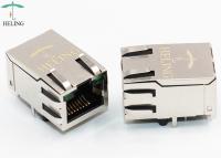 China Side Entry PCB Mount 1000Base T RJ45 , 1000M RJ45 Female 8P8C Modular Jack for sale