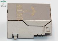 China 1.27mm Terminal Pitch 1000Base T RJ45 , Right Angle Female RJ45 Receptacle for sale