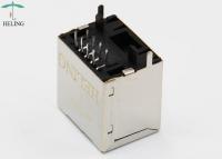China 8P8C Vertical 180 Degree RJ45 Modular Jack Connector For Network Switches for sale