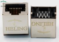 China 8P8C Vertical 180 Degree RJ45 Modular Jack Connector For Network Switches for sale