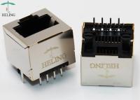 China THT / DIP Mounting Vertical RJ45 Jack , RJ45 Ethernet Adapter Tab Up Latch Direction for sale