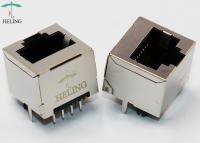 China THT / DIP Mounting Vertical RJ45 Jack , RJ45 Ethernet Adapter Tab Up Latch Direction for sale