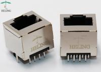 China THT / DIP Mounting Vertical RJ45 Jack , RJ45 Ethernet Adapter Tab Up Latch Direction for sale