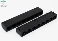 China Unshielded 1 X 8 Port 10P4C RJ45 Female Connector For PC Motherboard / Hub / Internet for sale