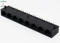 China Unshielded 1 X 8 Port 10P4C RJ45 Female Connector For PC Motherboard / Hub / Internet for sale
