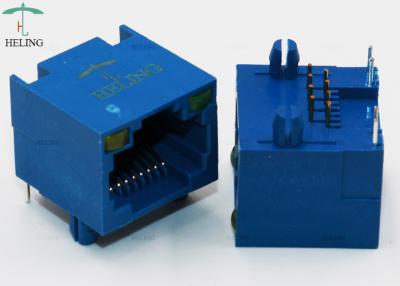 China 8 Pin Right Angle RJ45 Ethernet Jack Lan Connector For Network Hub / Switches for sale