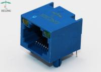China 8 Pin Right Angle RJ45 Ethernet Jack Lan Connector For Network Hub / Switches for sale
