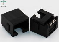 China Customized Through Hole Low Profile RJ45 , Tab Up Female Lan SMT Connector for sale