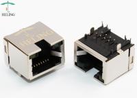 China Shielded RJ45 Plug Connector Female Modular Jacks With LED For VOIP Gateway Setup for sale