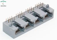 China Multi - Port RJ45 Modular Plug 1 X 4 Right Angle Connector For Network XDSL for sale