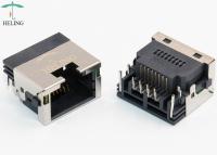 China Through Hole 8 Pin RJ45 Female Connector For Ethernet Router for sale