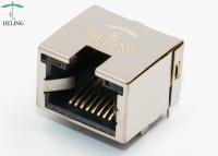 China Single Port 8p8c Low Profile RJ45 Jack Latch Tab Up THT  R / A 90 Degree for sale