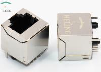 China Single Port Shielded SMT RJ45 Connector R / A 50U