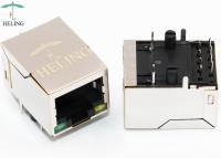China 8P8C R/A RJ45 PCB Connector With LED Indicator Pipe For Networking for sale