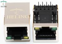 China 8P8C R/A RJ45 PCB Connector With LED Indicator Pipe For Networking for sale