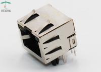 China 8P8C Shielded Modular Connectors DIP R / A Side Entry With GRE / YEL LED Indicator Pipe for sale