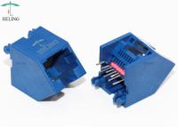 China ODM 45 Degree Rj45 Female Jack Connector Single Port MJ88-U211-JLN1 for sale