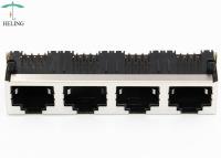 China Small 1x4 Port Right Angle Shielded RJ45 Jack 8p8c Connector MJ5688-B014-HPRD1 for sale