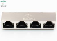 China Small 1x4 Port Right Angle Shielded RJ45 Jack 8p8c Connector MJ5688-B014-HPRD1 for sale