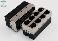 China 90 Degree Multiple Port RJ45 Female Jack MJ5988-B024-HRH1 1.5A 125VAC for sale