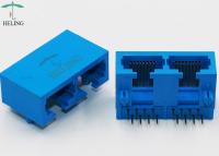 China Side Entry 1x2 Ports RJ45 Modular Jack Connector Thru - Hole MJ562208-U012-RN2 for sale