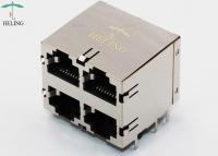 China OEM 2x2 Ports RJ45 Jack Modular Connector Thru - Hole MJ5988-B022-RS for sale