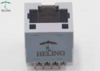 China 1 Port RJ45 Lan Jack 8P8C Modular Connector Thru - Hole Type MJ88-G011-PN2 for sale
