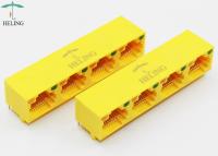 China R/A 1x4 Ports Right Angle RJ45 Connector MJ5688L-Y014-BRNL2 125VAC for sale