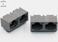 China R/A 1x2 Ports Unshielded RJ45 Lan Jack / 8P8C Modular Connector MJ5688P-G012-XPRNL1 for sale