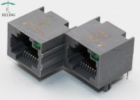 China R/A 1x2 Ports Unshielded RJ45 Lan Jack / 8P8C Modular Connector MJ5688P-G012-XPRNL1 for sale