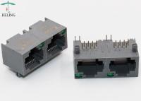 China R/A 1x2 Ports Unshielded RJ45 Lan Jack / 8P8C Modular Connector MJ5688P-G012-XPRNL1 for sale