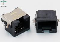 China R/A One Port Shielded RJ45 Lan Jack 8P8C Modular Connector SMT Type MJ88G-B011-HLRV5 for sale