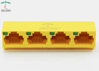 China 1x4 Ports Side Entry RJ45 Lan Jack 8P8C Modular Connector MJ5688P-Y014-HRNLG-L for sale