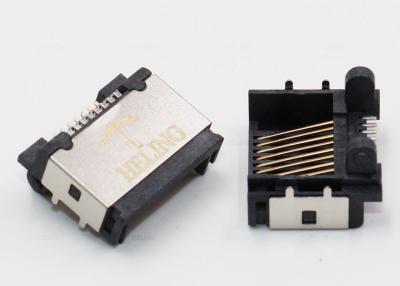 China Through Hole Customized Low Profile RJ45 Tab Up Female Lan Connector for sale