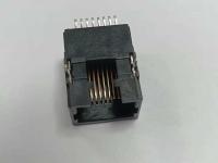 China Female Lan SMT RJ45 Connector Through Hole Low Profile Tab Up for sale